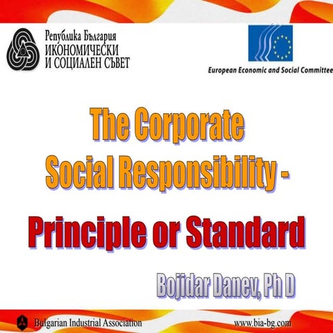 Corporate Social Responsibility | PPT