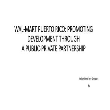 Walmart PUERTO RICO CSR initiative | PPT