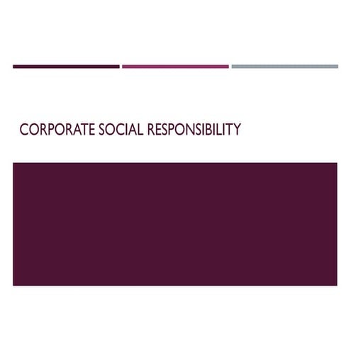 Introduction to CSR | PDF