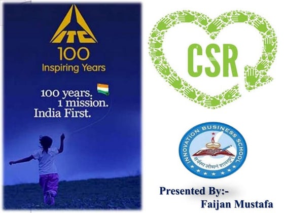 CSR on ITC Ltd. | PPTX | Agriculture | Industries