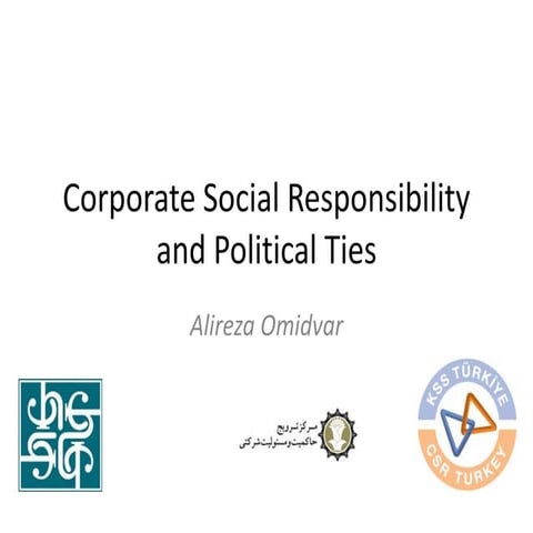 CSR and Political Ties | PPTX