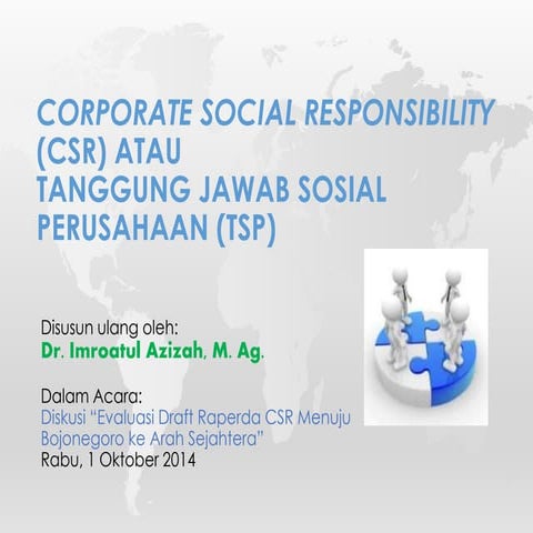 CORPORATE SOCIAL RESPONSIBILITY | PPTX