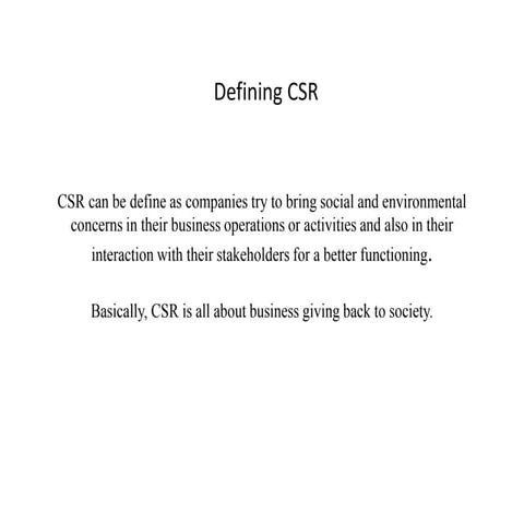 Csr automobile | PPTX