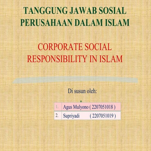 CSR dalam Pandangan Islam.ppt