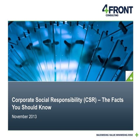 Corporate Social Responsibility (CSR) - The Fact's You Should Know 2013 ...