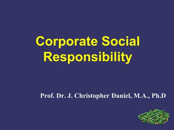 Corporate Social Responsibility CSR PowerPoint Templates | PPSX