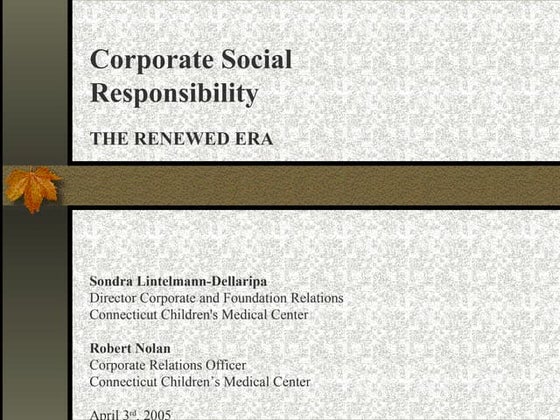 Corporate Social Responsibility CSR PowerPoint Templates | PPSX