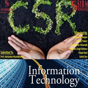 Corporate Social Responsibility IT/IT Services | PPTX