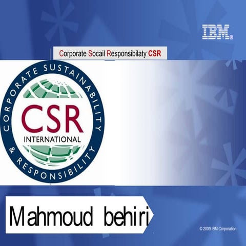 Csr ibm | PPT