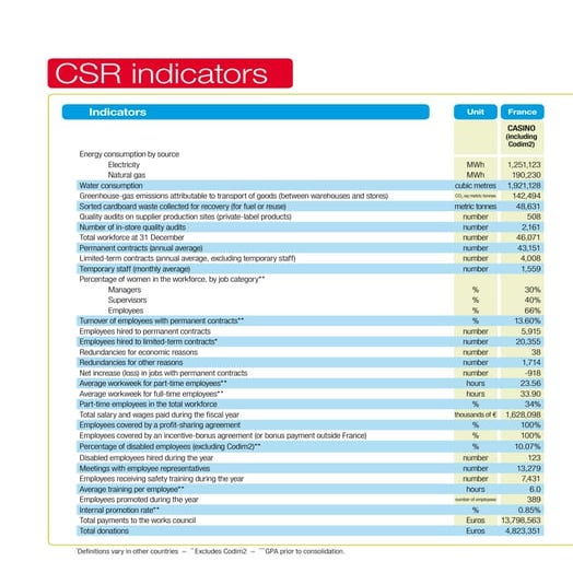 Csr indicators | PDF