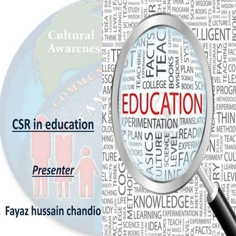 Csr in education | PPTX