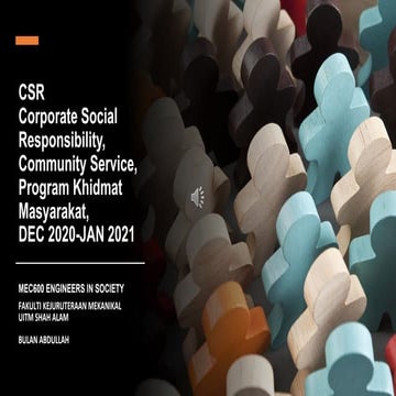CSR MEC600 ENGINEERS IN SOCIETY DEC 2020- JAN 2021 | PDF