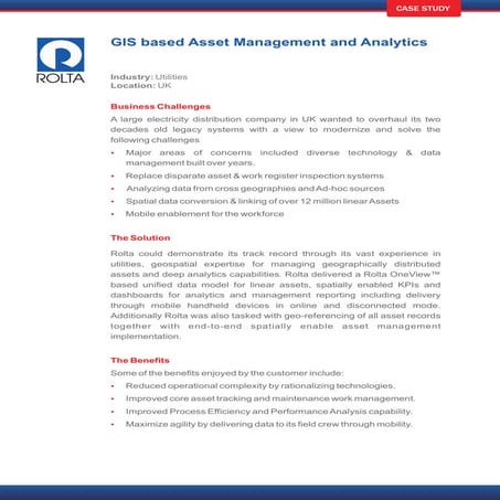GIS based Asset Management and Analytics | PDF