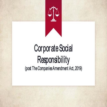 CSR ppt | PDF