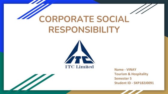 CSR on ITC Ltd. | PPT