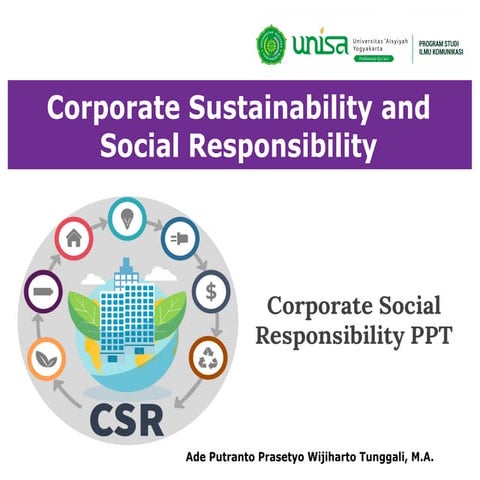 Corporate Social Responsibility Presentation | PPT