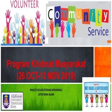 Csr program khidmat masyarakat oct nov 2019 | PPT