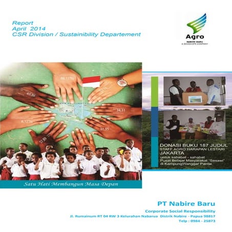 CSR Report April - October 2014 (Compilasi) | PDF