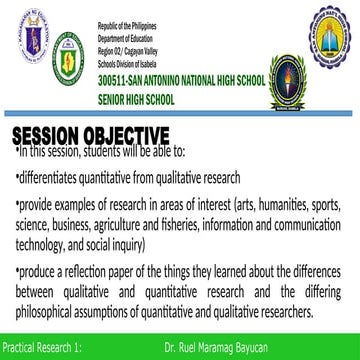 Practical Research 1 - Choosing a research title | PPT