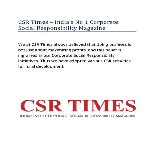 CSR Times Magazine.pdf