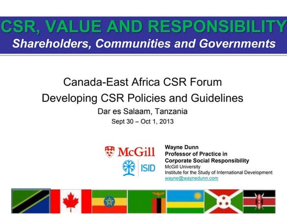 Social Value & CSR | PPT | Business | Business and Finance