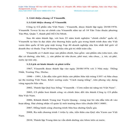 Công ty cổ phần sữa Việt Nam Vinamilk | PPTX