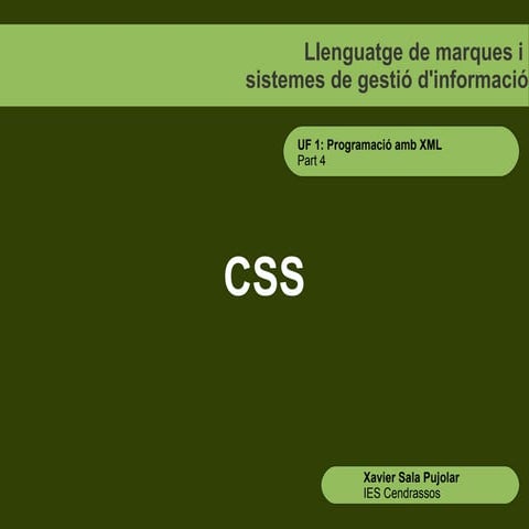 Css en XML | PDF