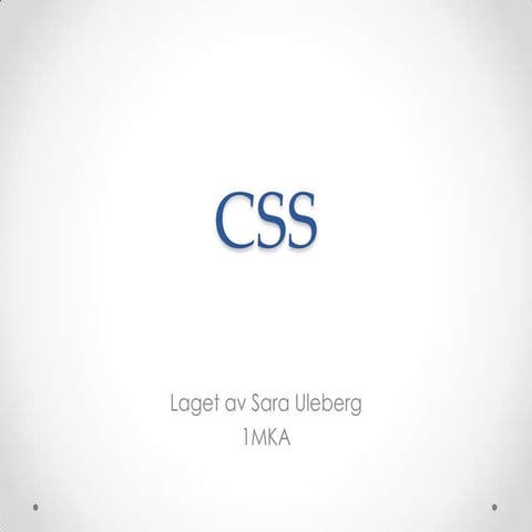 Css | PPT