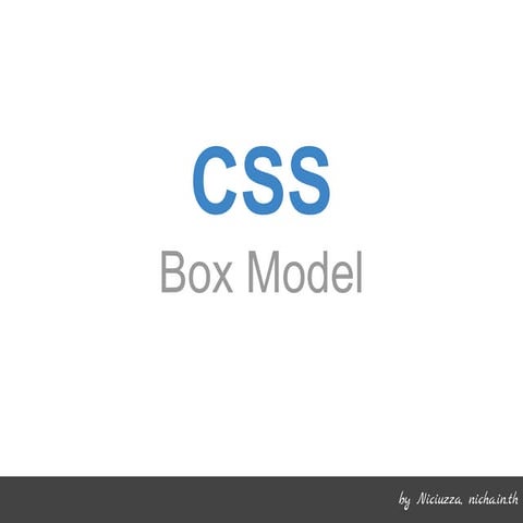 Css box-model | PPT