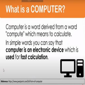 Introduction to computer hardware and software | PPTX