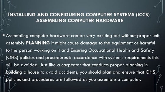 Occupational Health and Safety (OHS) Standards.pptx | Technology ...