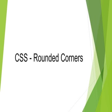 Css rounded corners