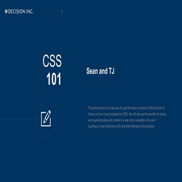 CSS 101 | PPT