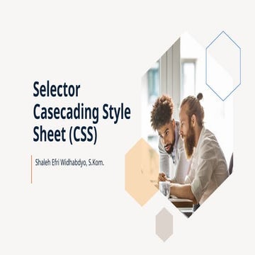 CSS 3 Selector yang terdapat dalam css external.pptx