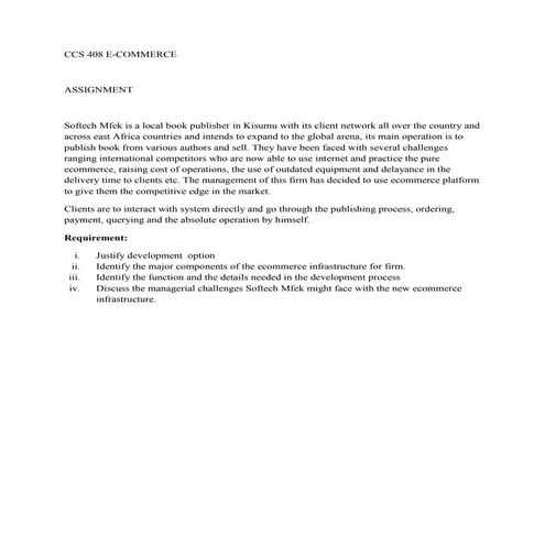 CSS 408 Ecommerce Practical assignment.docx | Business | Business and Finance