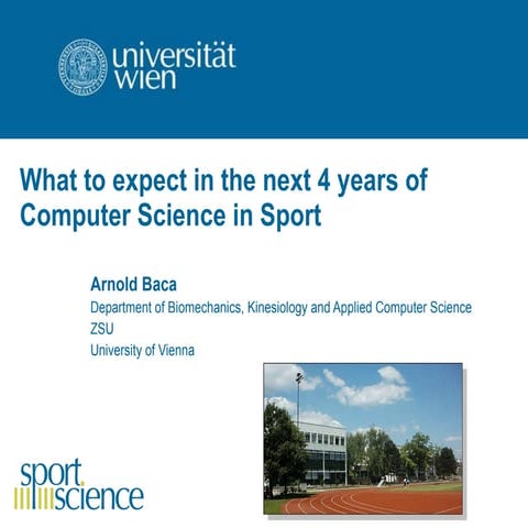 What to expect in the next 4 years of Computer Science in Sport | PPT