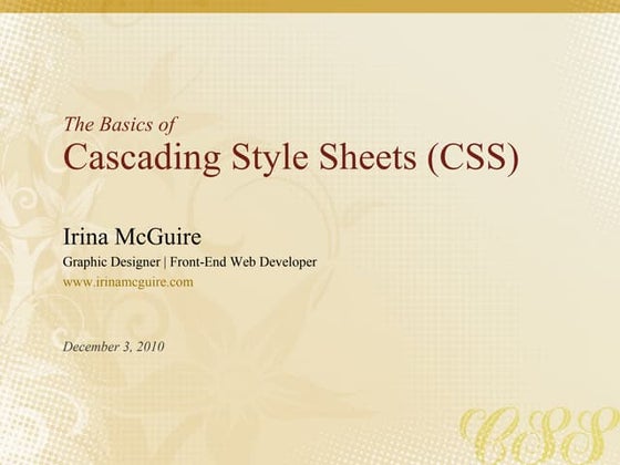 Introduction To Cascading Style Sheets Css Ppt 6861