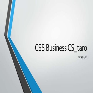Css Business cs taro20151118 | PPTX