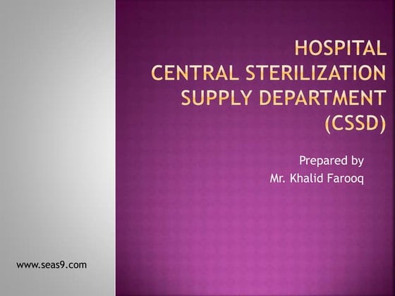 Cssd Ppt