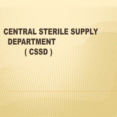 CSSD Basics Chemical Indicators, Biological Indicators and Recall ...