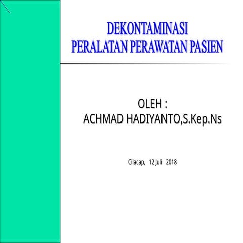 Farmasi Rumah Sakit - CSSD (Central Sterile Supply Department) | PDF