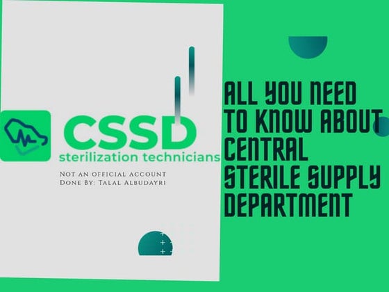 Central Sterile Supply Department | PPT