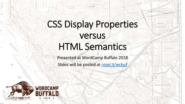 Wcbuf Css Display Properties Versus Html Semantics Ppt 2114