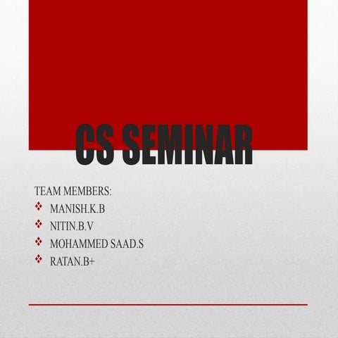 CS SEMINAR topper.pptx for computer network | PPT