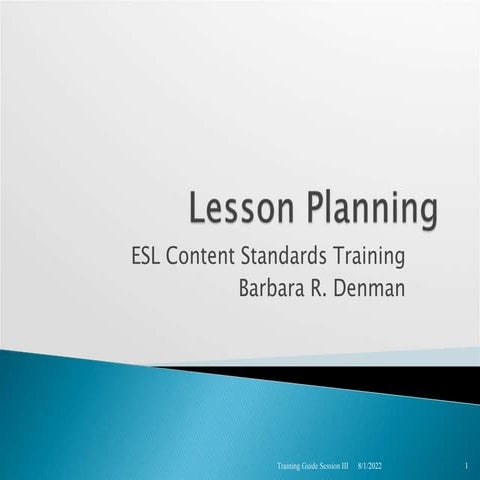 Lesson Plan Steps | PPTX