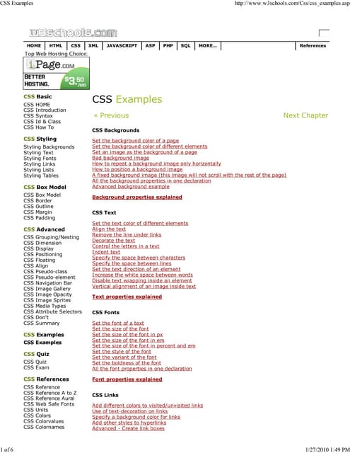Css Examples | Pdf