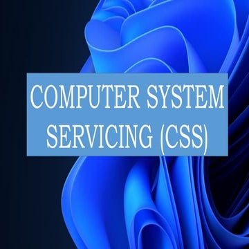 COMPUTER SYSTEM SERVICING DESKTOP ICONSS | PPTX