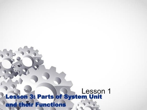System Unit Components and its Functions | PPT