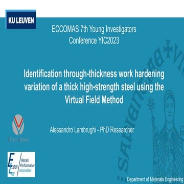 Identification through-thickness work hardening variation of a thick ...