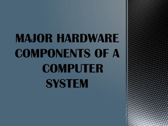 System Unit Components and its Functions | PPT